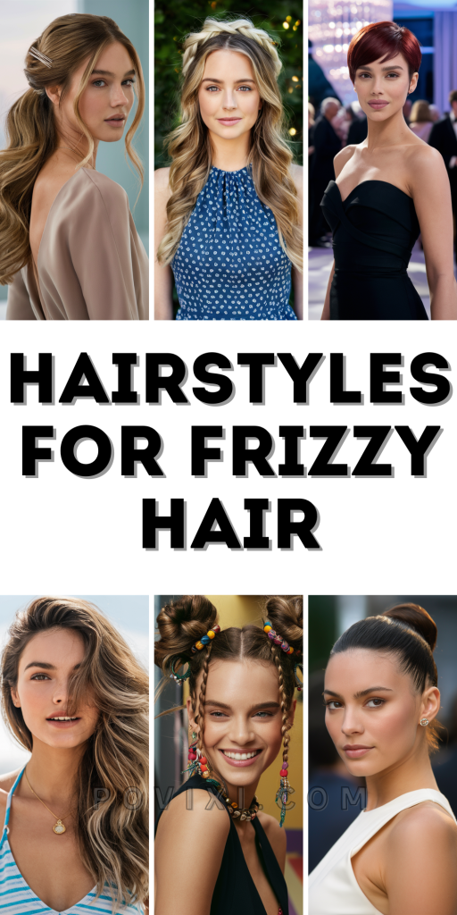 35 Hairstyles for Frizzy Hair Featuring Quick Easy Cute Curly and Short ...
