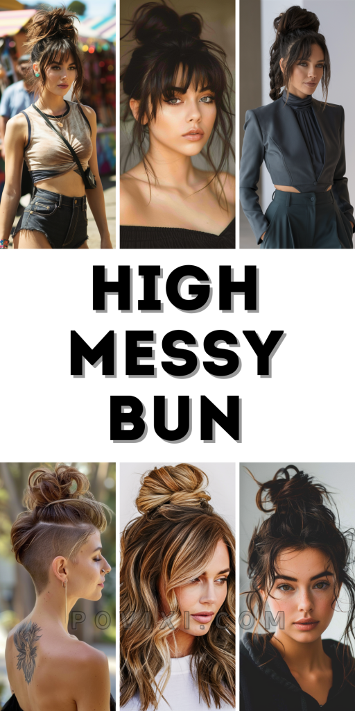 33 High Messy Bun Ideas for Every Occasion in 2024: Wedding, Prom, Easy ...