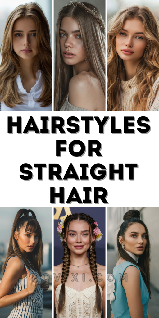32 Trendsetting Hairstyles for Straight Hair Featuring Easy Cute Styles ...