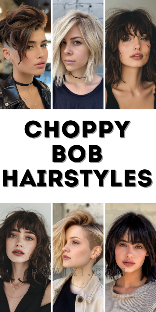 33 Choppy Bob Hairstyles in 2024 for Fine, Thick, Medium Length Hair ...