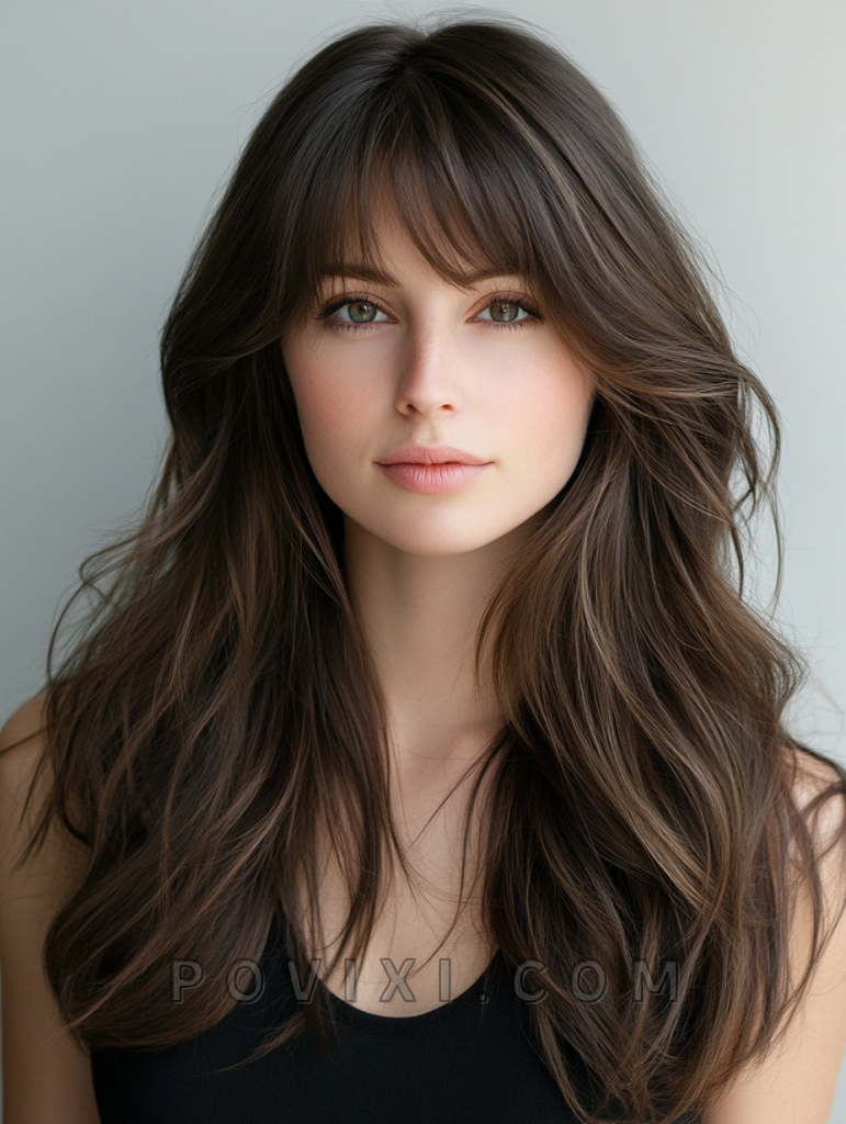 33 Stunning Long Hair With Curtain Bangs Hairstyles For 2024 Including