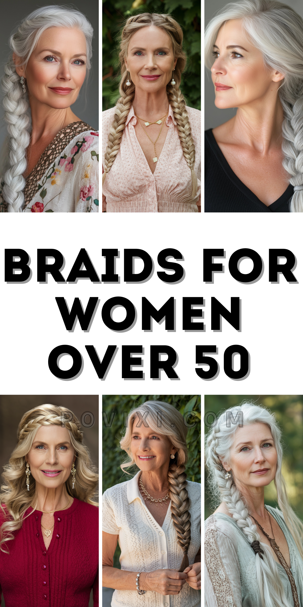 36 Braids for Women Over 50: Hairstyles for Older Women Including ...