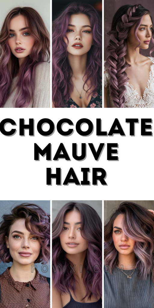 32 Stunning Chocolate Mauve Hair Ideas 2024 Including Color Dark ...