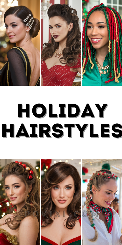 36 Holiday Hairstyles 2024-2025 for Curly, Short, Long Hair for ...