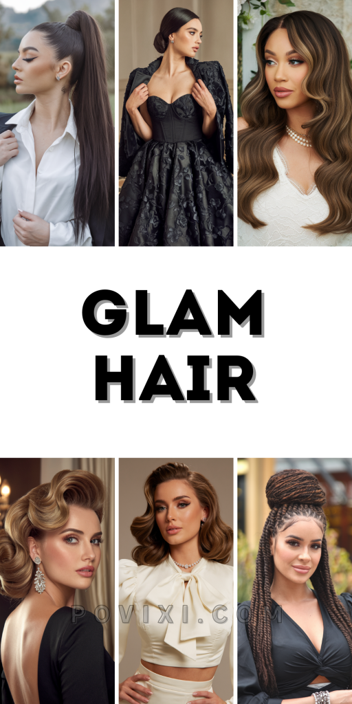 32 Glam Hair Ideas for Long, Short, Medium Length Perfect for Any ...