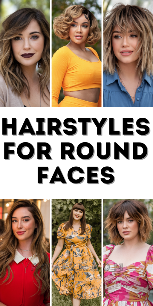 34 Hairstyles for Round Faces for Short, Long and Curly Hair with ...
