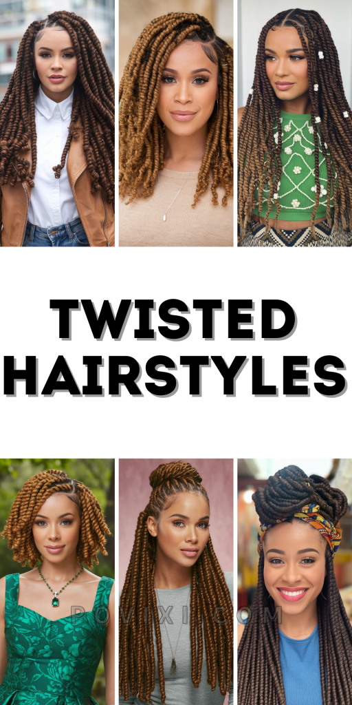 32 Unique Twisted Hairstyles for Natural Short, Long and Curly Hair ...