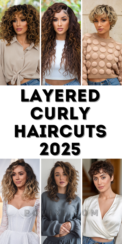 Layered Curly Haircuts 2025: 35 Ideas For Short, Long And Medium Hair ...