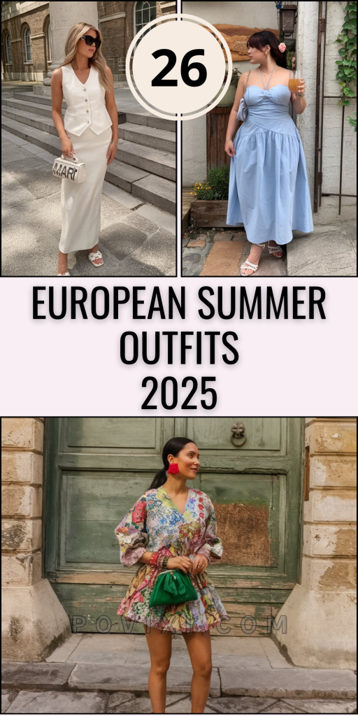 26 European Summer Outfits 2025: Chic Street Style, Casual Aesthetic ...