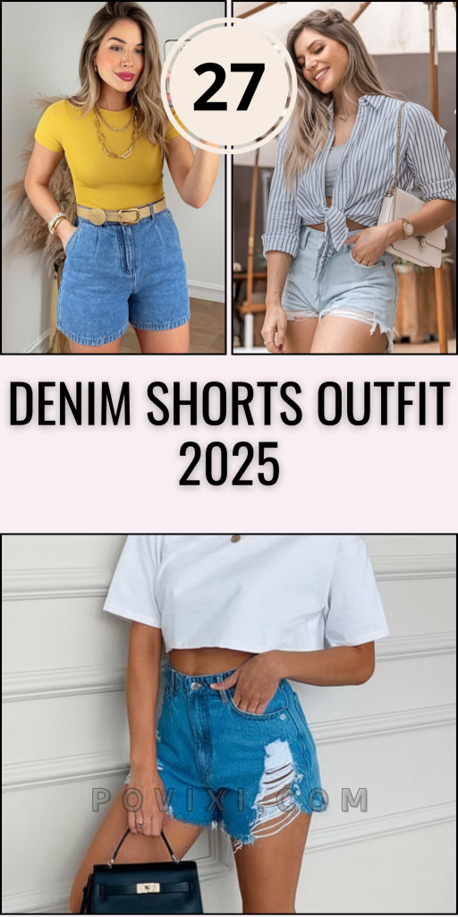 2025 Denim Shorts Outfit 27 Ideas: Trendy Summer Looks for Women